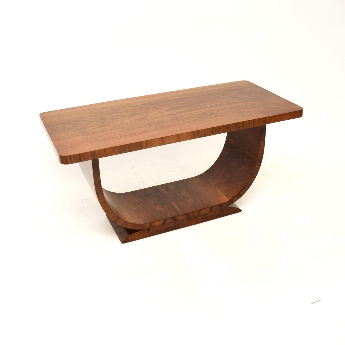 Art Deco Figured Walnut Coffee Table - 11881 / LA560599