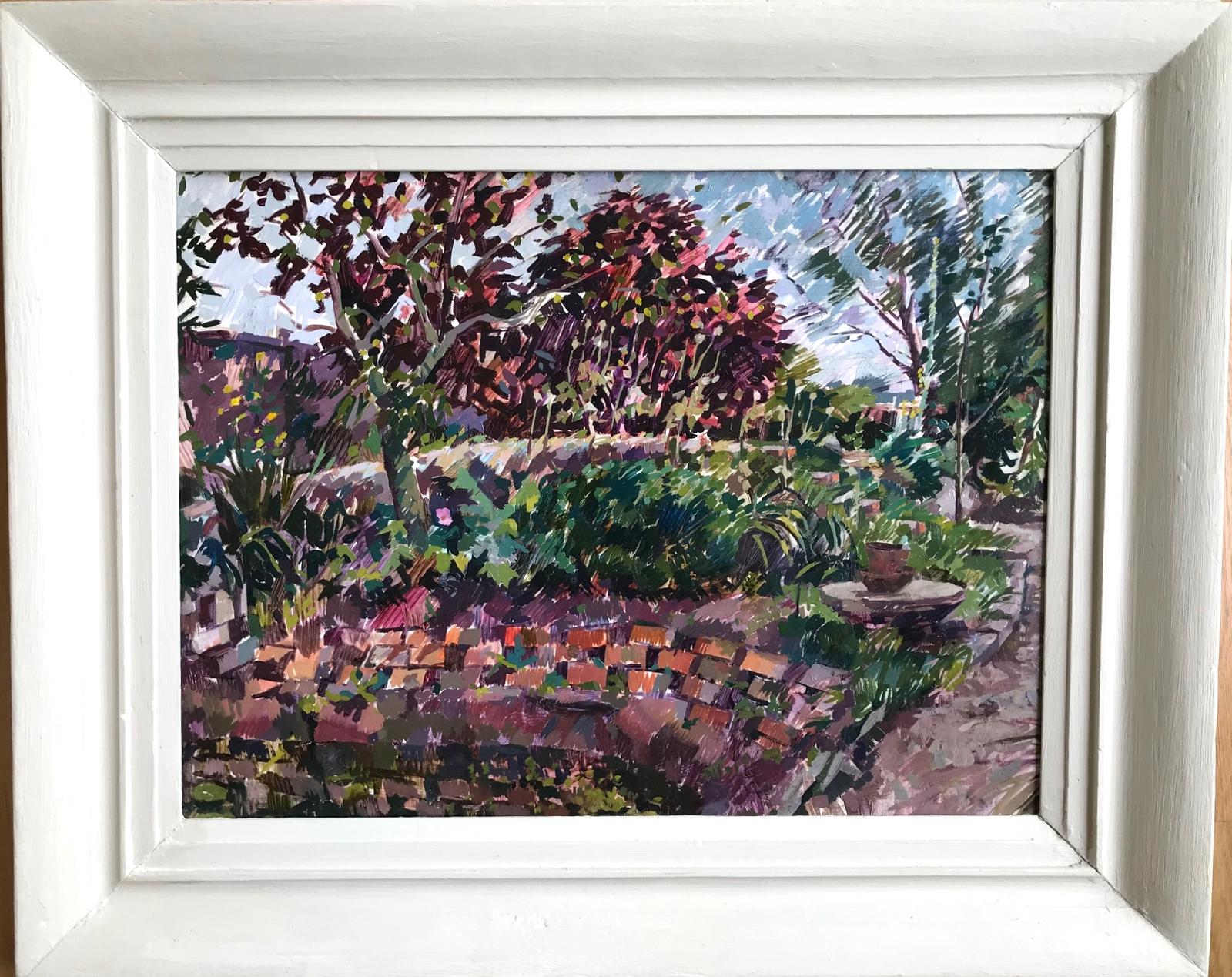Original Oil on Board 'Australian Garden' by Ken Walch - Signed & Dated ...