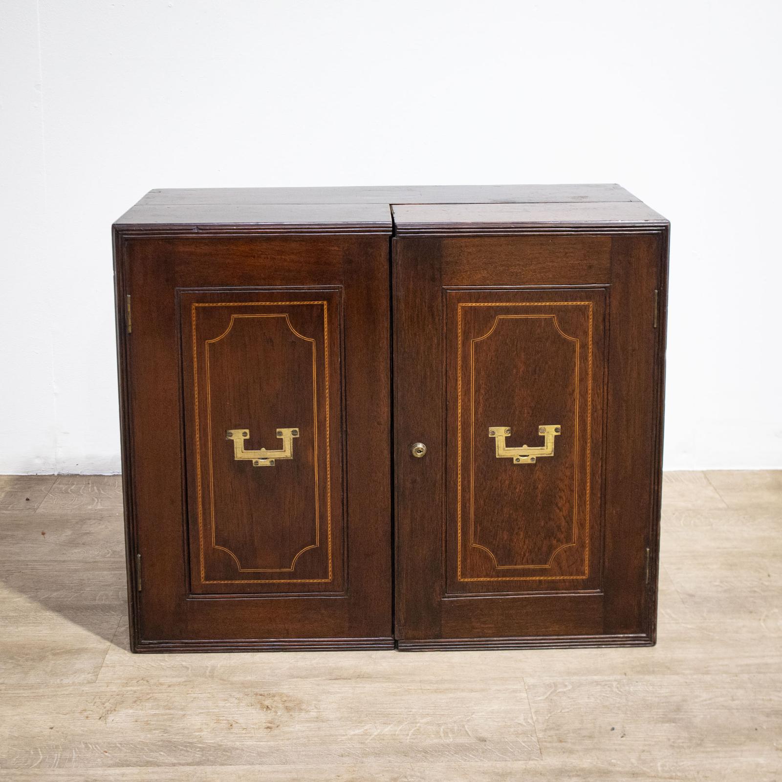 19th Century Quality Campaign Bookcase Cabinet - S4DZST3765 / LA497933 ...