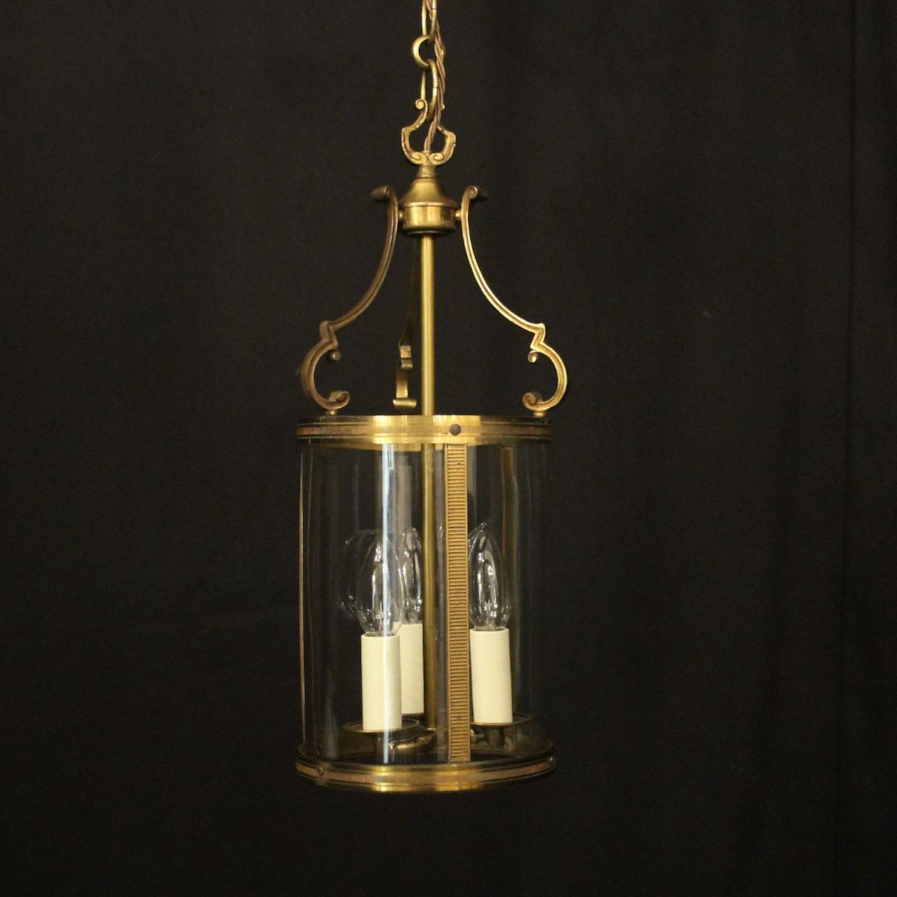 French Gilded Convex Hall Antique Lantern - OKA05649 / LA559503