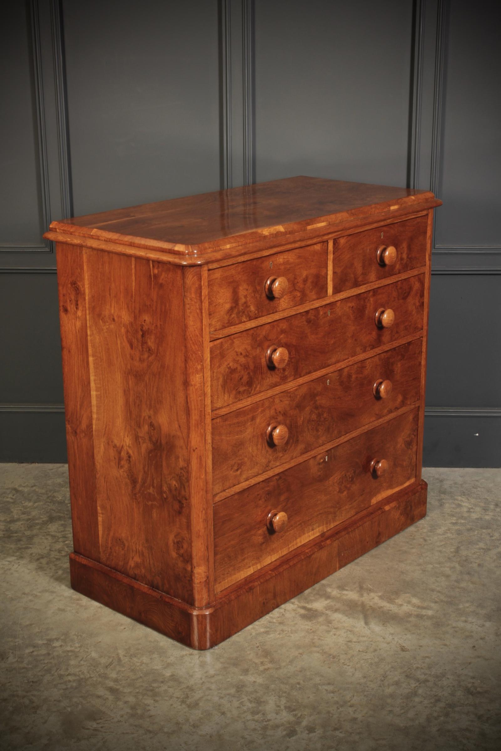 Victorian Pollard Oak Chest of Drawers - SEE220719A / LA455135 ...