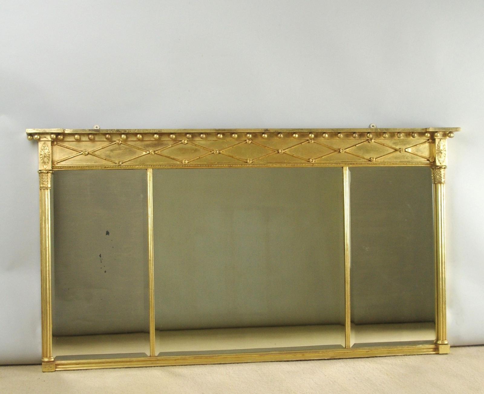 Victorian Gilt Triple Plate Overmantle - LA560498