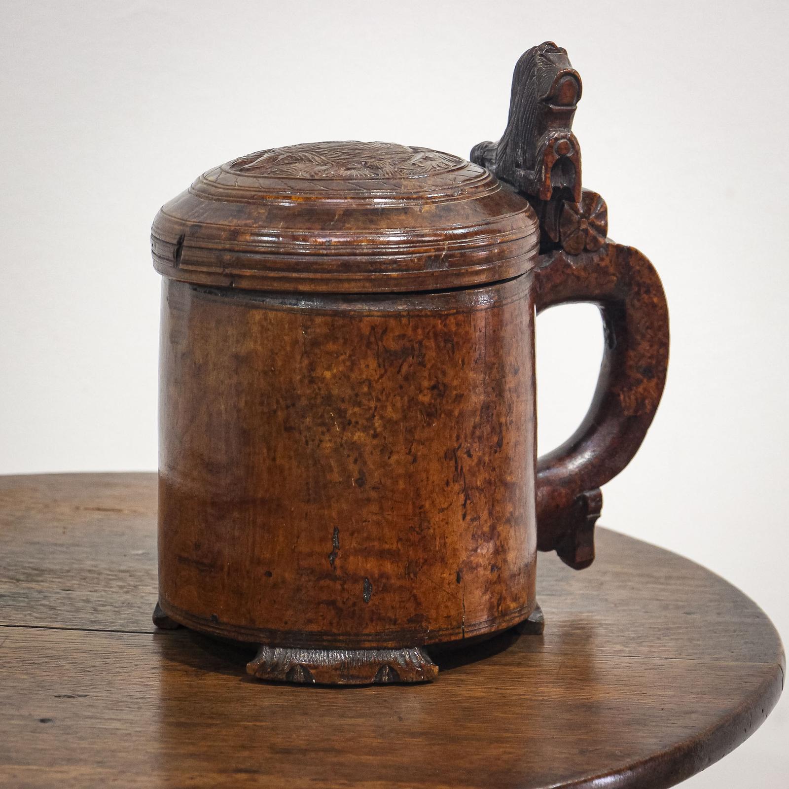 18th Century Norwegian Birch Peg Tankard - S4DZST4201 / LA523145