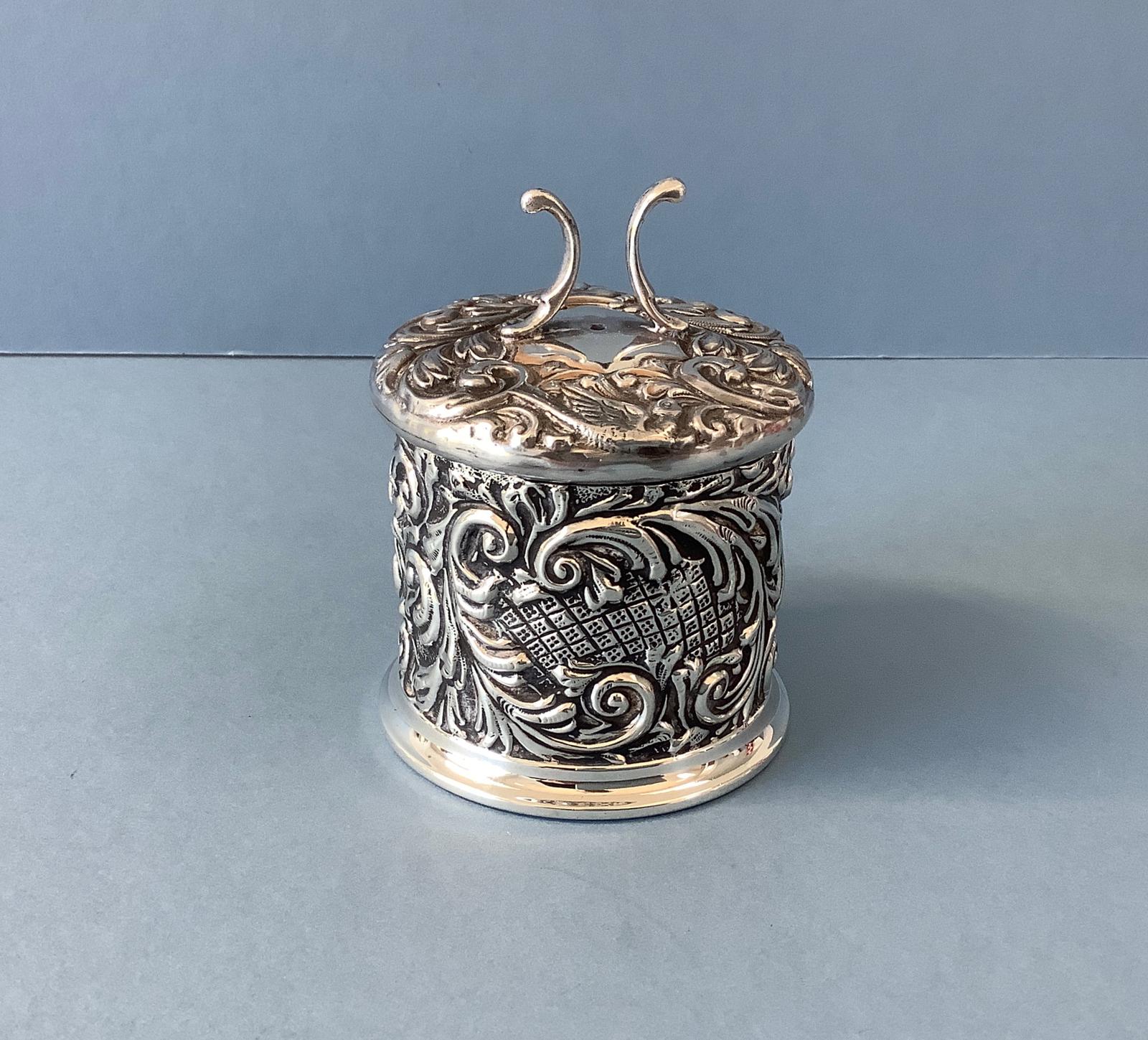 Antique Edwardian Silver String or Twine Box - C577 / LA323595 ...