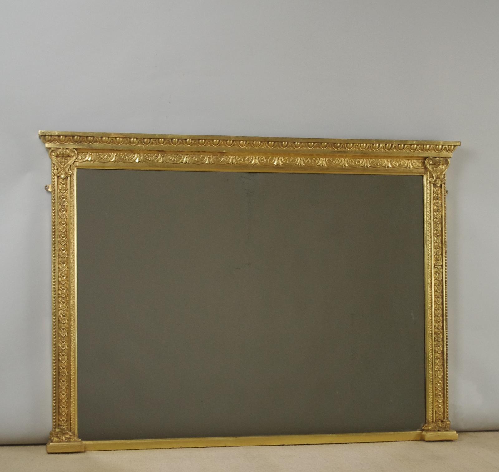 Victorian Gilt Overmantle Mirror - LA560501