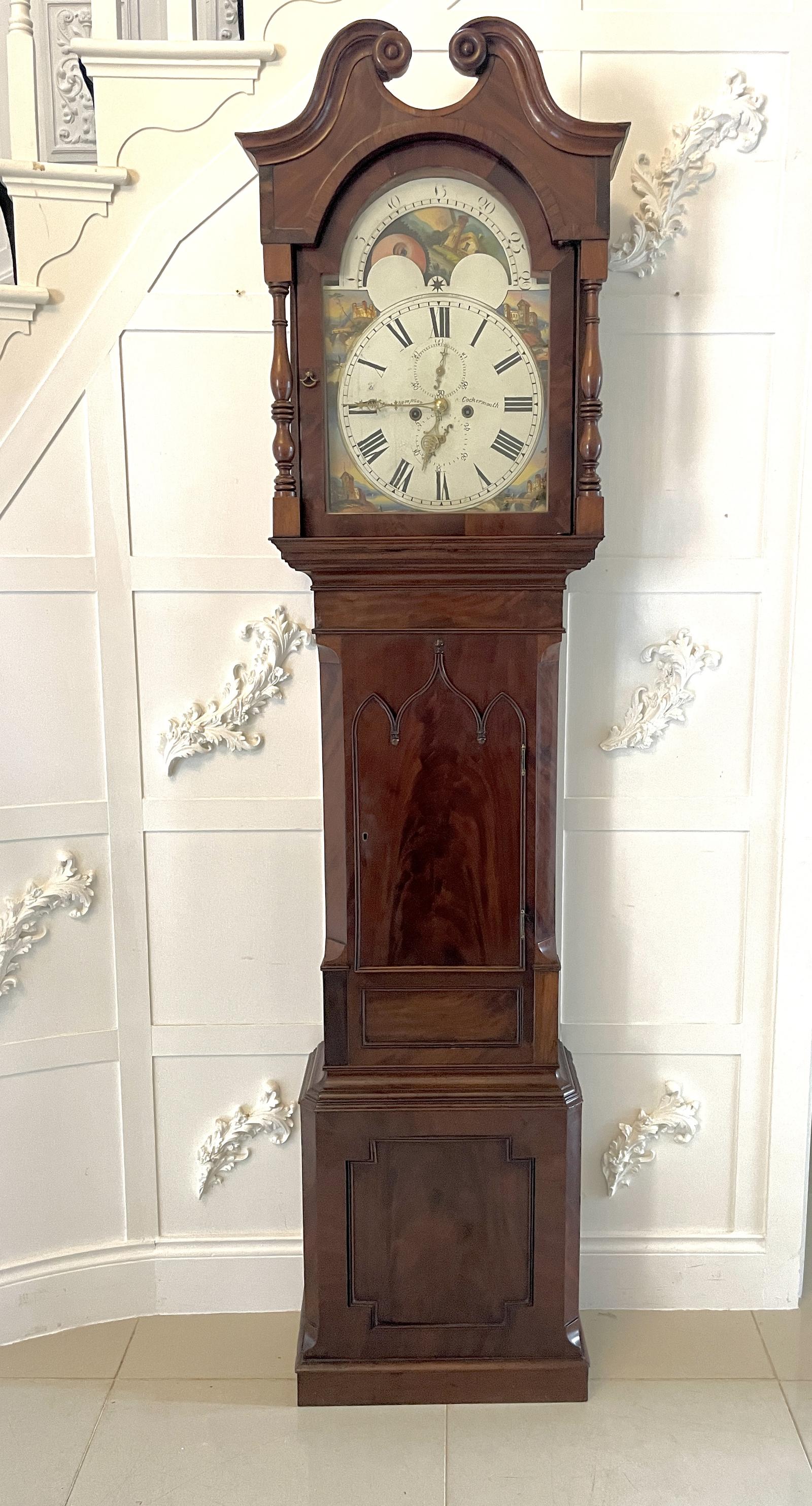 Antique George III Quality Mahogany 8 Day Longcase Clock - 1860 ...