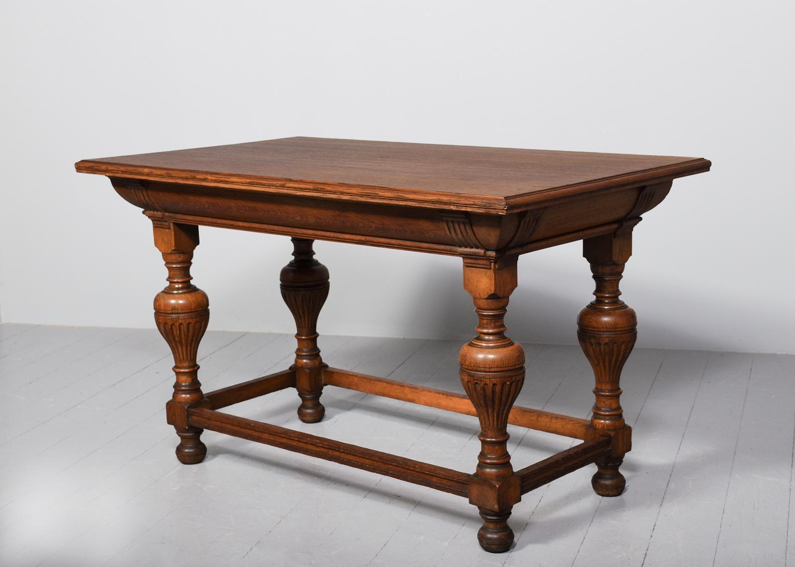 Mid-victorian Rectangular Oak Table - 35088 / LA560859