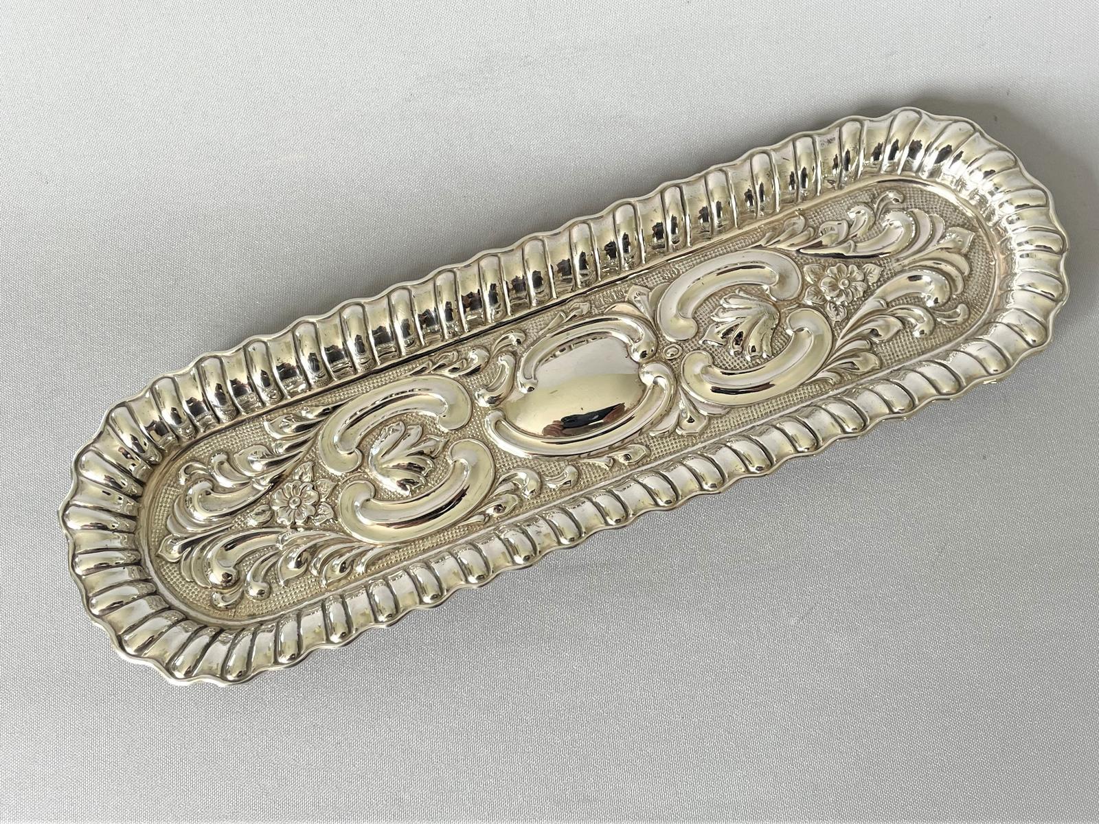 Lovely Edwardian Silver Pen Tray - 13095 / LA458855