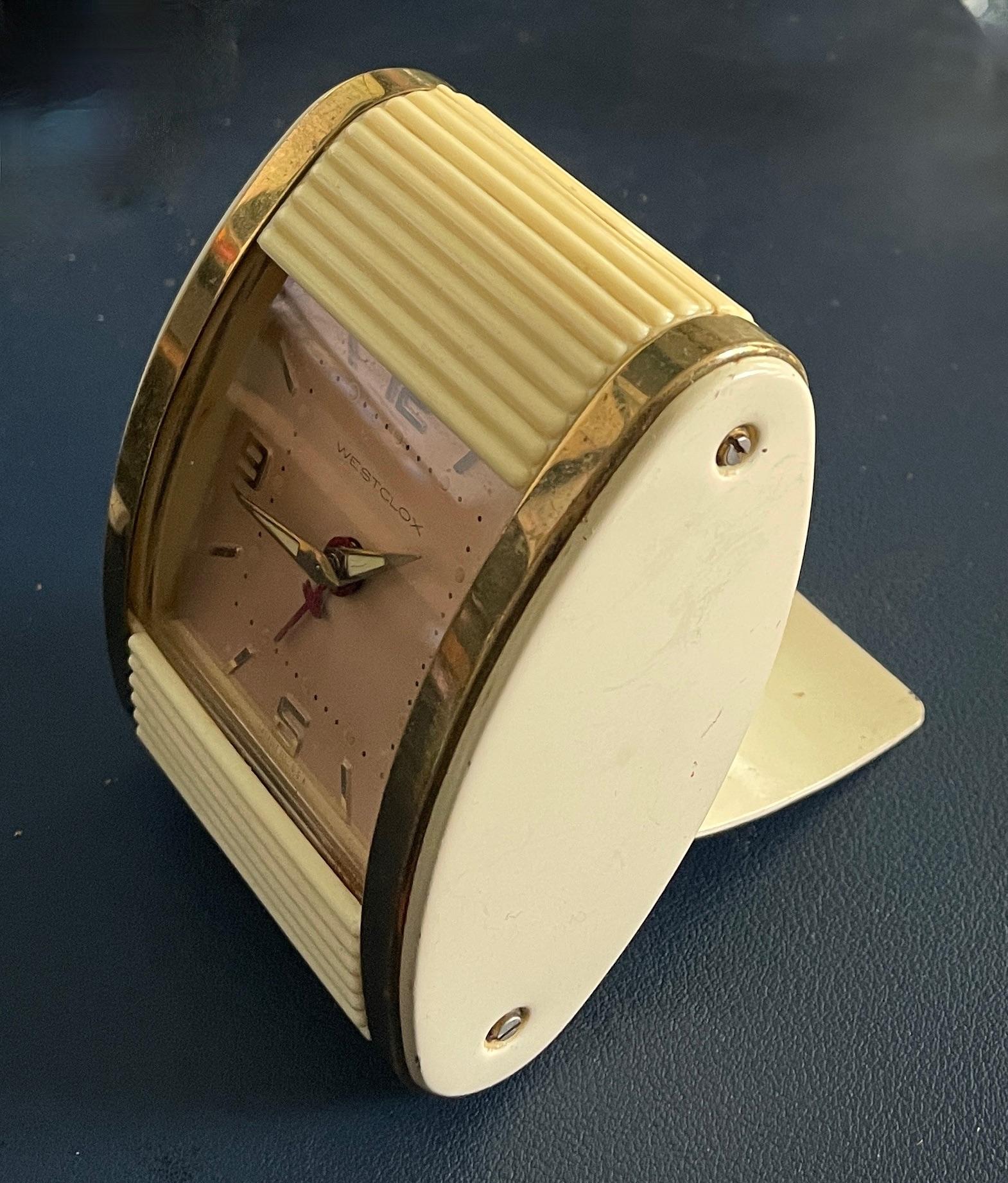 Westclox Tambour Front Art Deco Travel Alarm - FB149 / LA487350