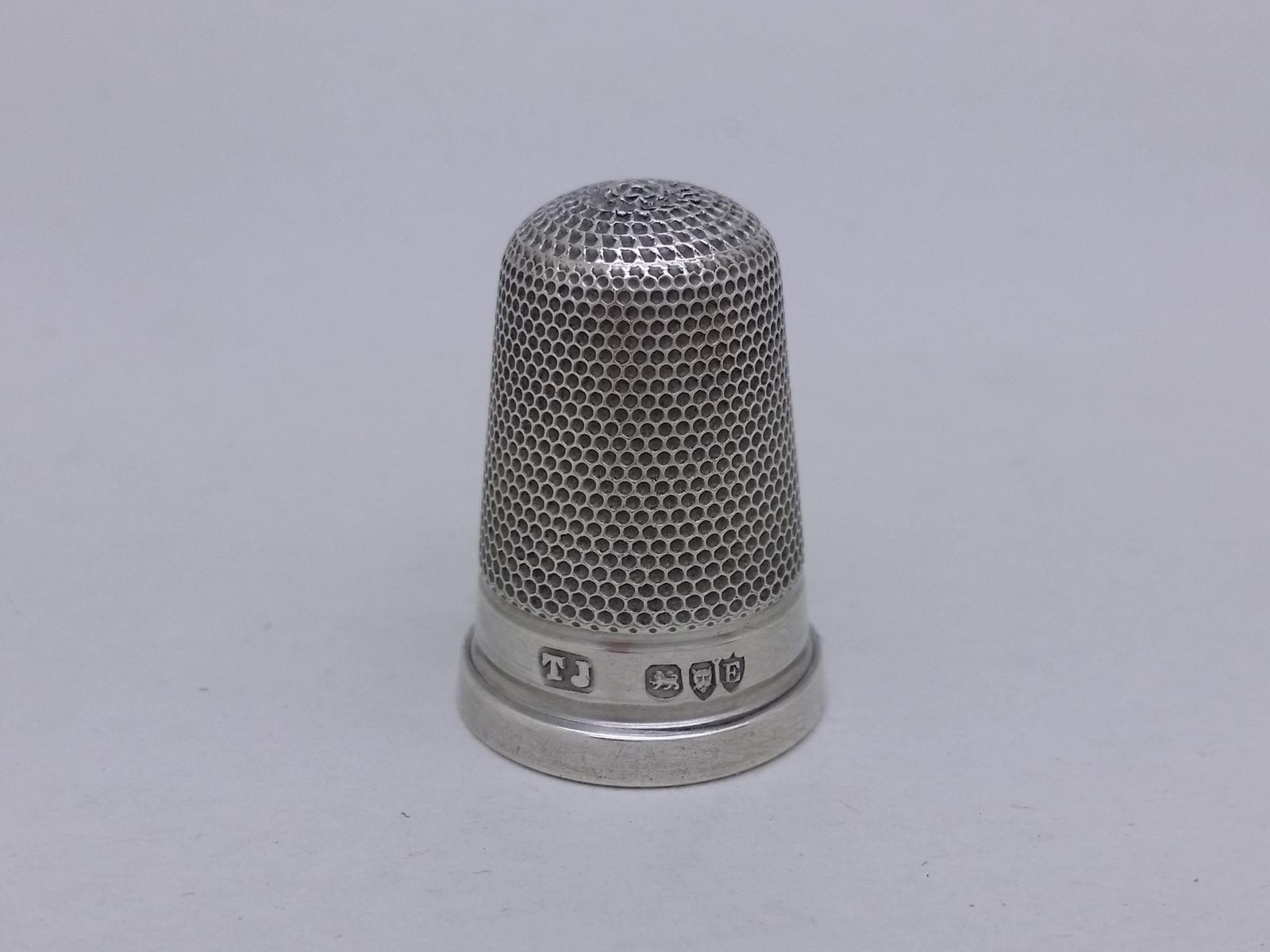 Victorian 1880 Sterling Silver Dimple Thimble Hallmarked London ...