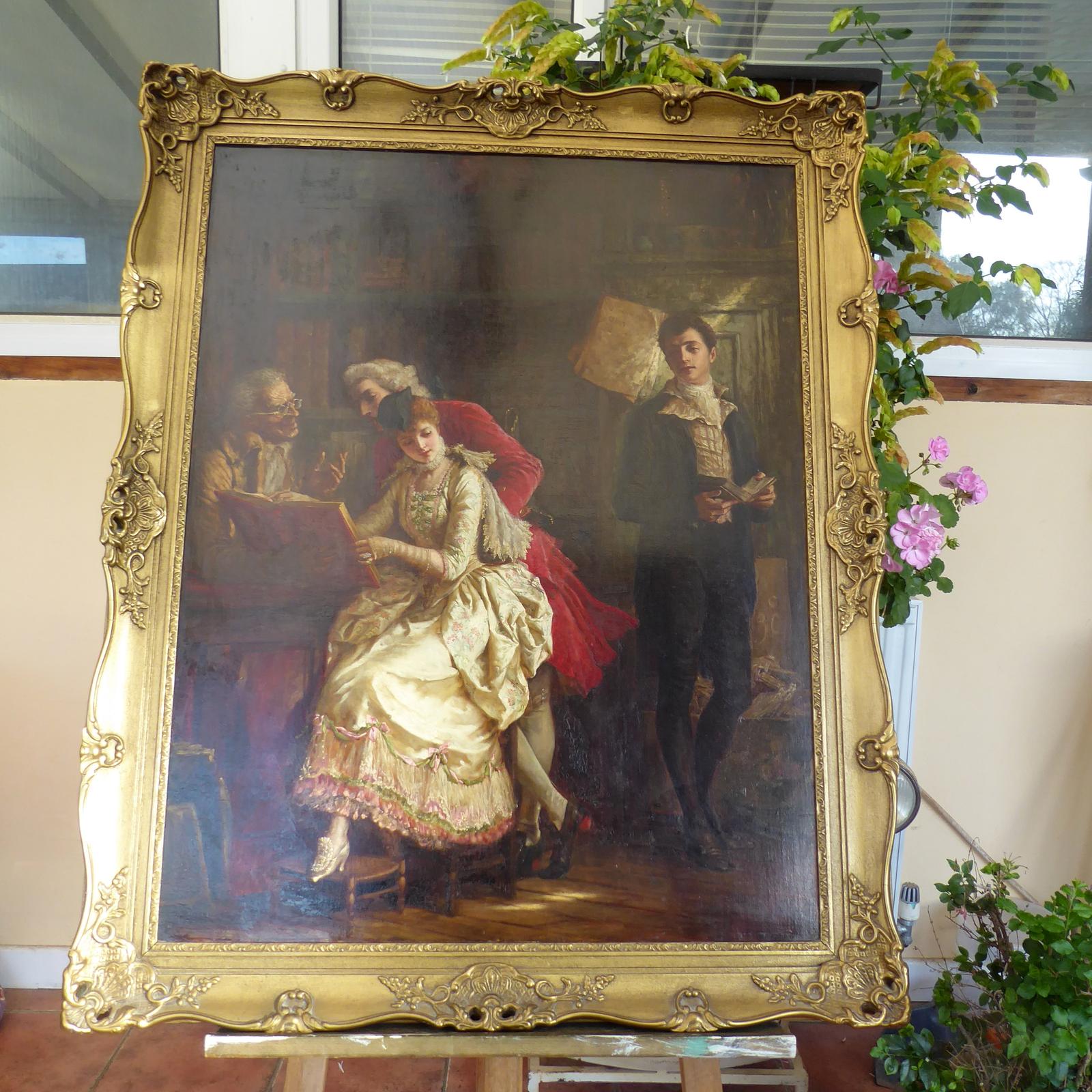 Library Interior Attributed to Walter Dendy Sadley - 876 / LA554226