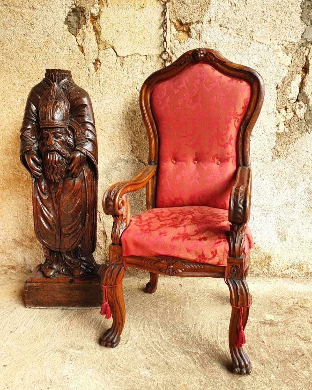 Italian Large Monastery Chair 18th Century - 165175141282 / LA404496 ...