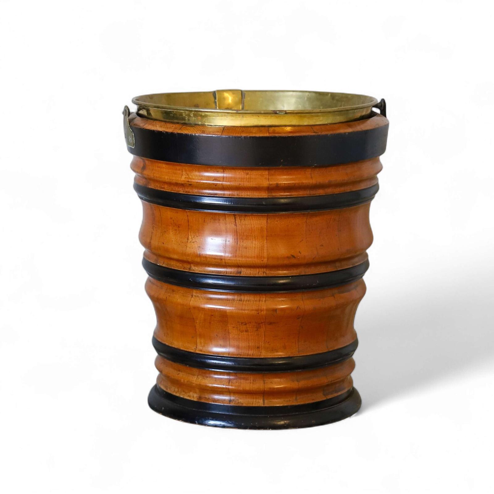 19th Century Dutch Brass-Lined Peat Bucket - Sculptural Handcrafted ...