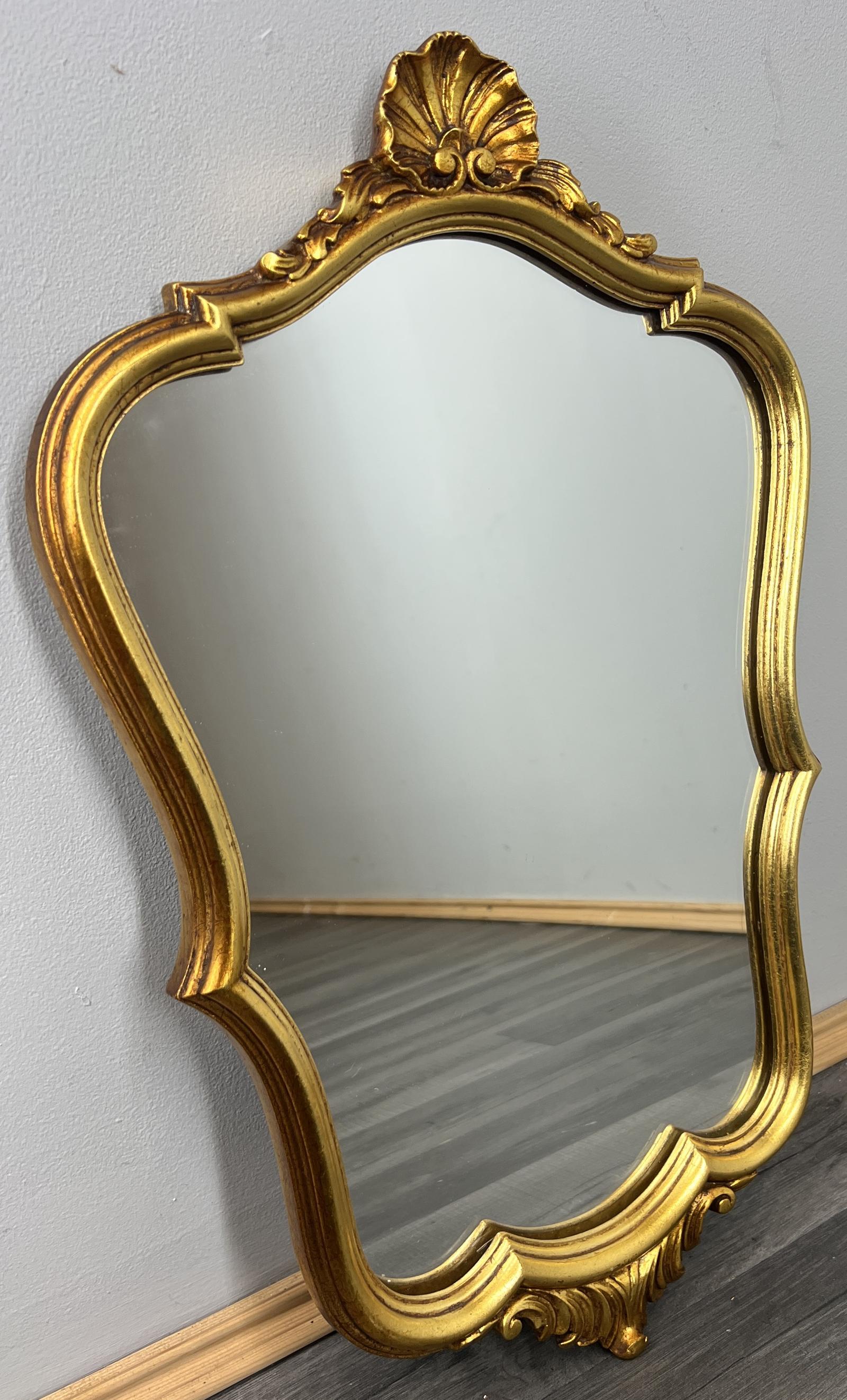Mirror Vintage French Ornate Gilt Wall Mirror Wall Mirror - LOT 4717 ...