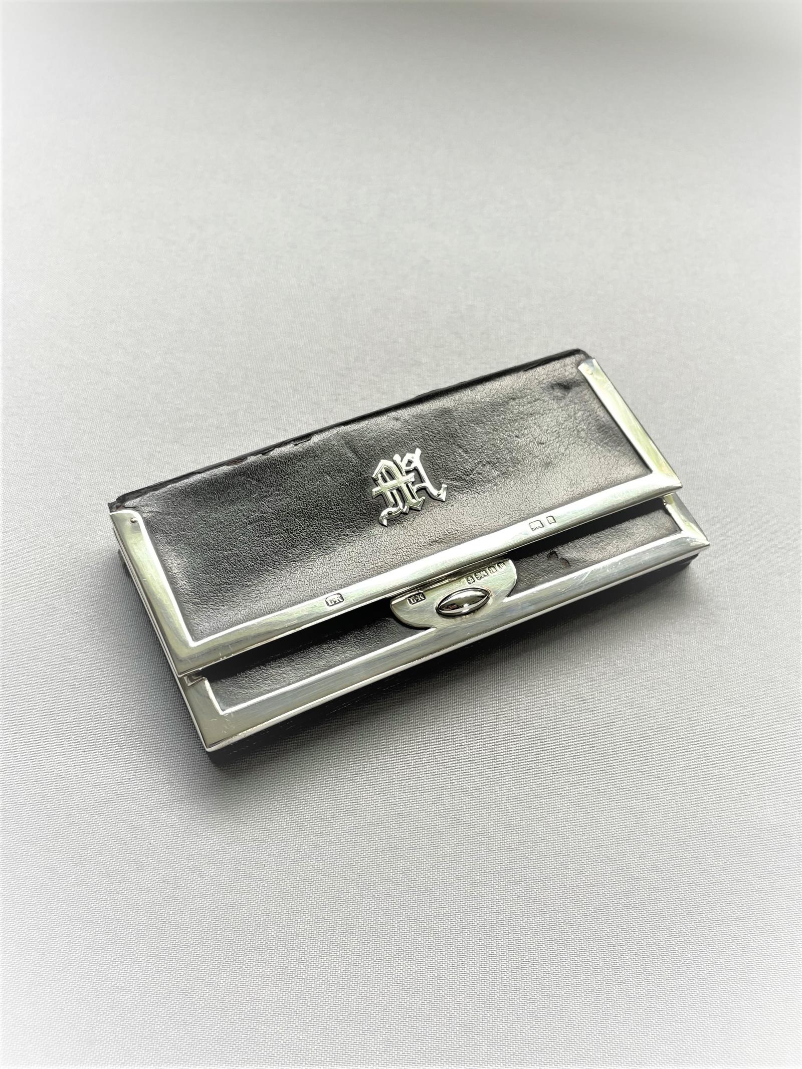 Victorian Silver & Leather Purse/wallet - 12843 / LA506723