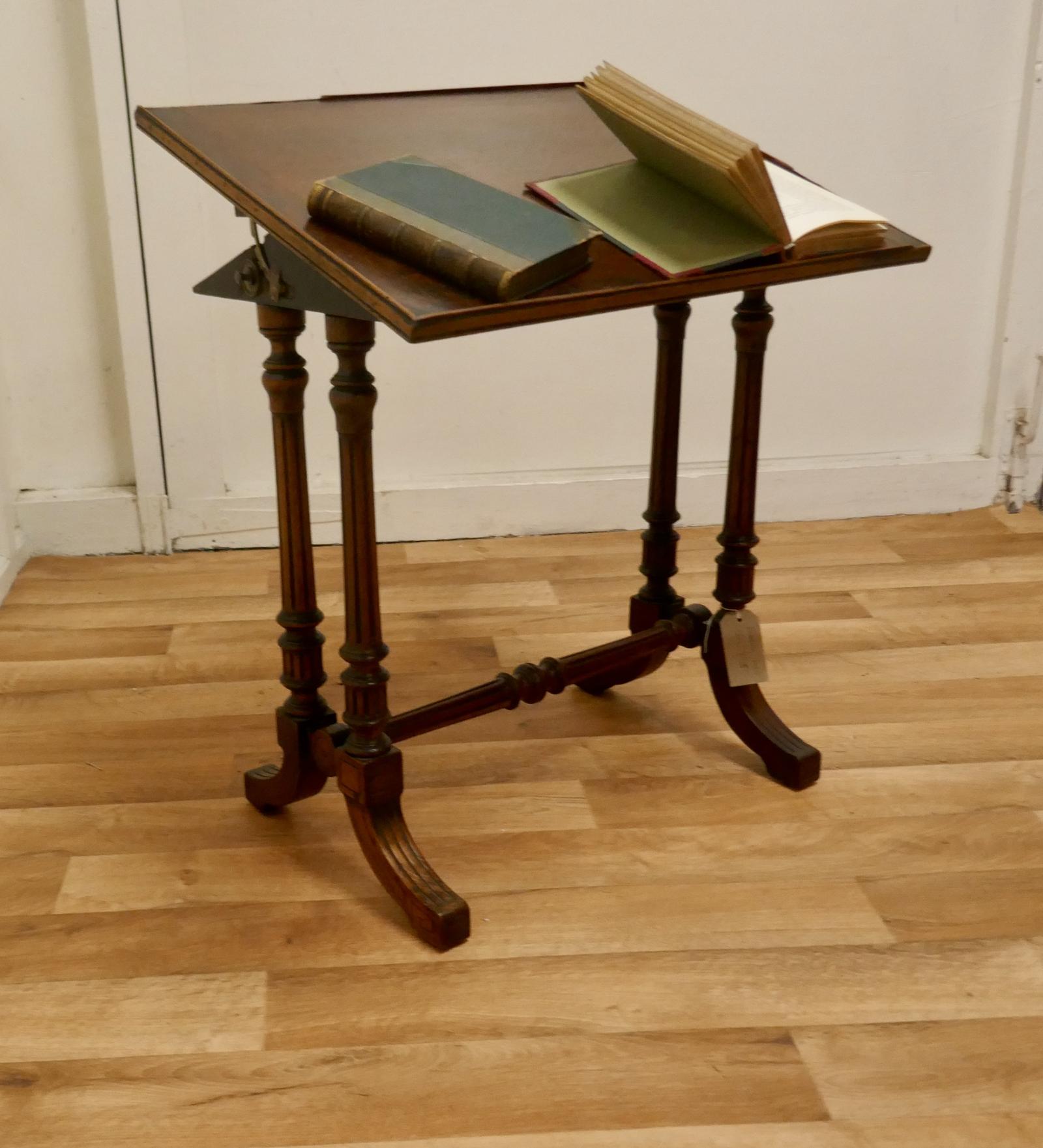 Victorian Walnut Adjustable Reading Stand - TWD43 / LA402318 ...