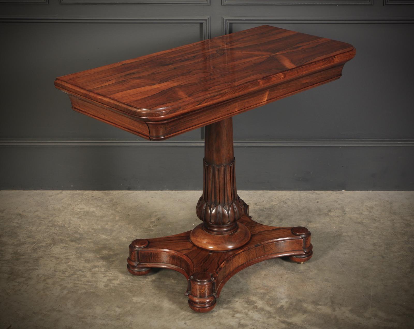 William IV Rosewood Card Table - WEE210702I / LA459203 | LoveAntiques.com