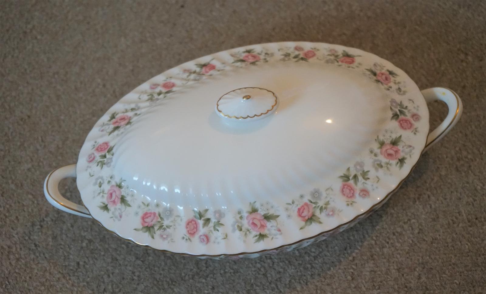 Minton 'Spring Bouquet' Mint Handled Oval Lidded Tureen - K 3062 ...