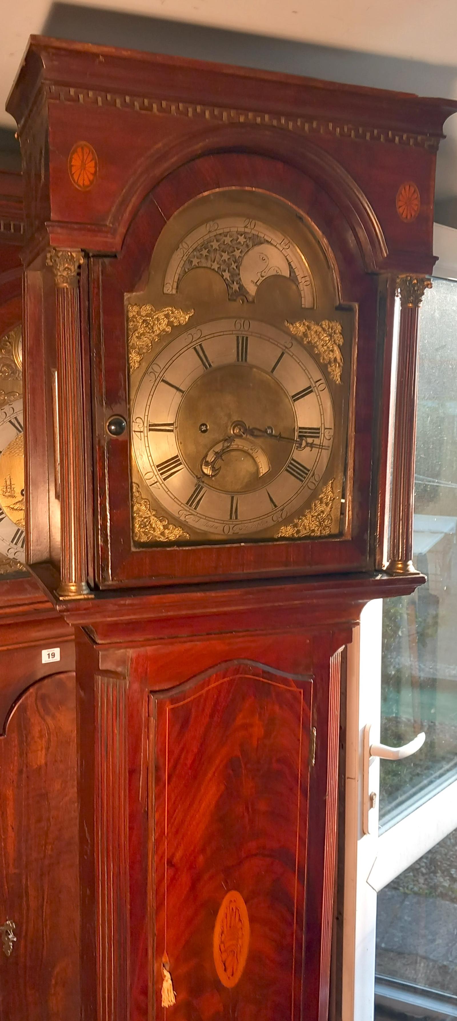 Antique Moon Phase Longcase Clock - m14 / LA541891