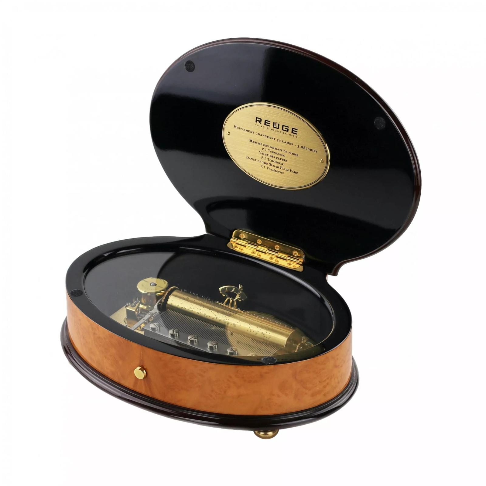 Music box Callista Reuge drum type, with three melodies by Tchaikovsky ...