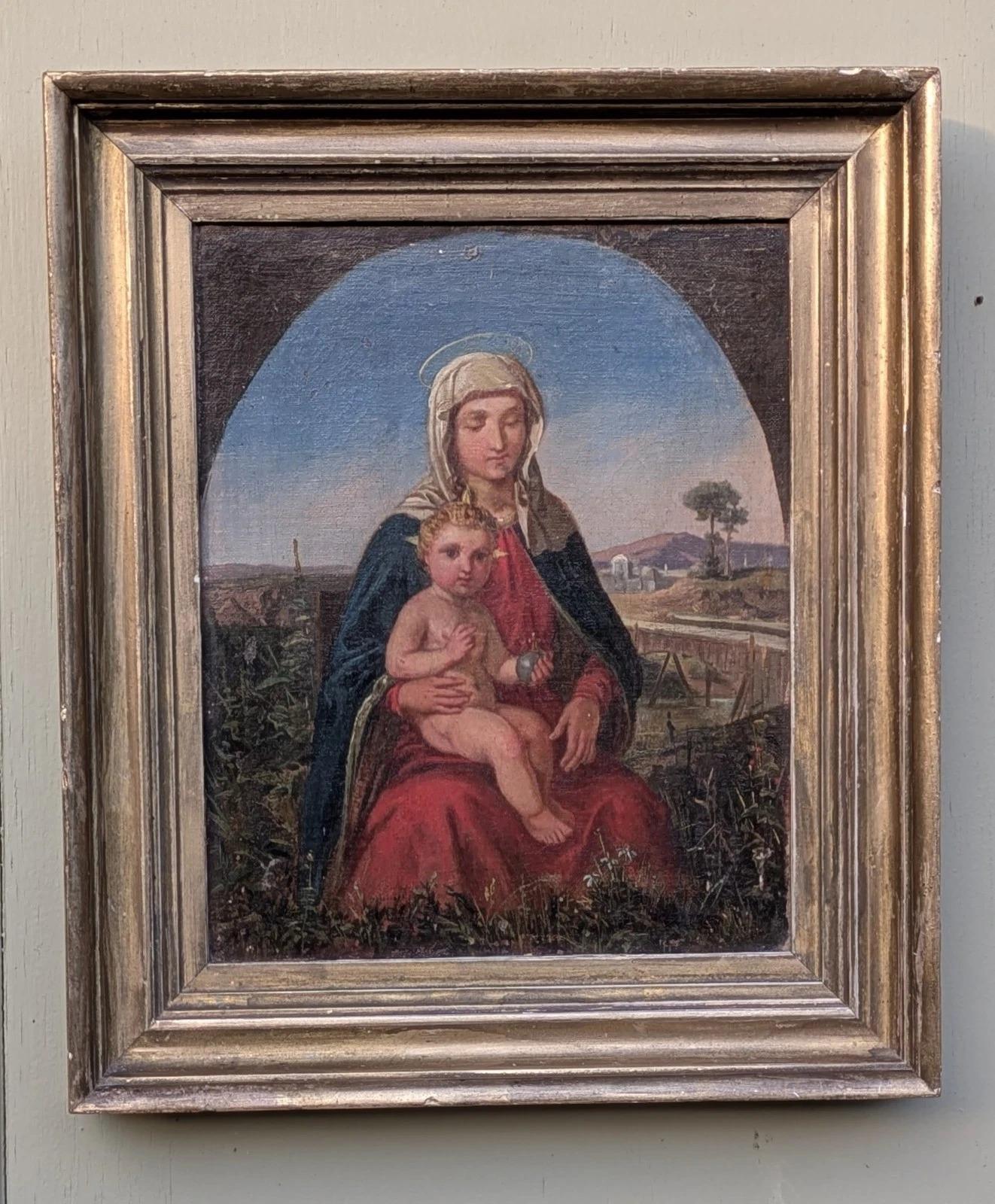 Oil Painting Madonna & Child - LA557719