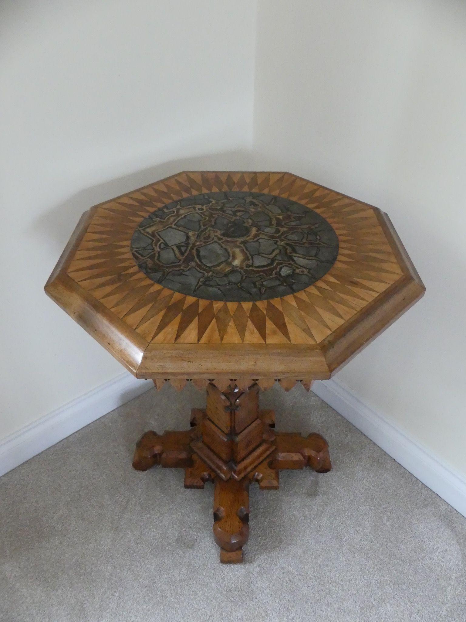 Exceptional & Very Rare Gothic / Pugin / Arts & Crafts Table - 274 ...