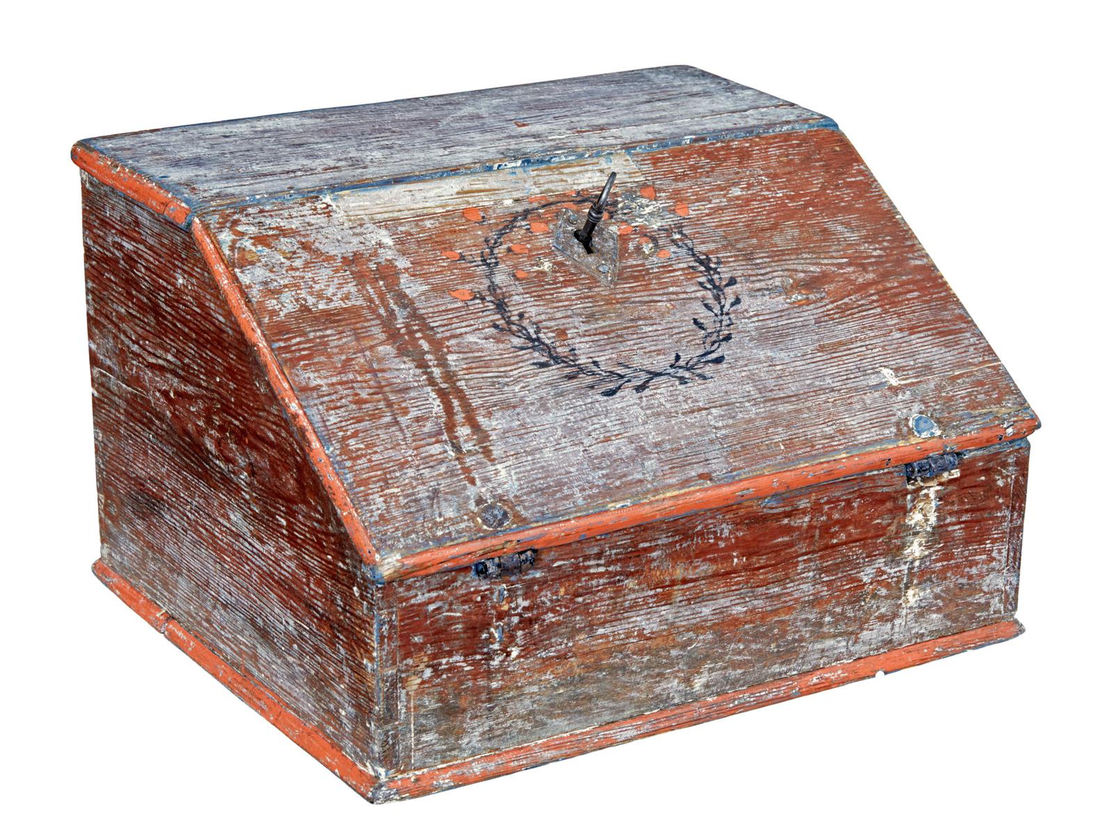 Mid 19th Century Swedish Painted Table Top Writing Desk - EA3243B ...