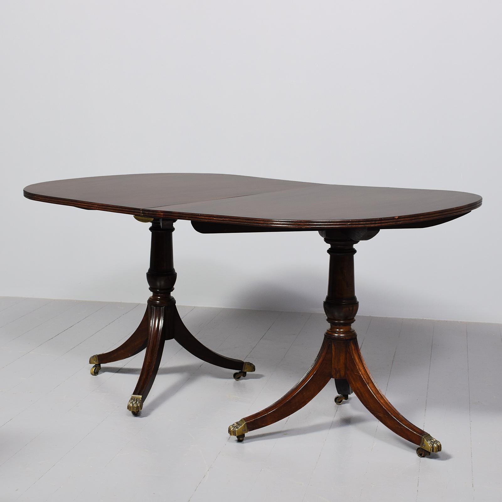 Regency Style Twin Pillar Dining Table c.1900 - 35105 / LA559313