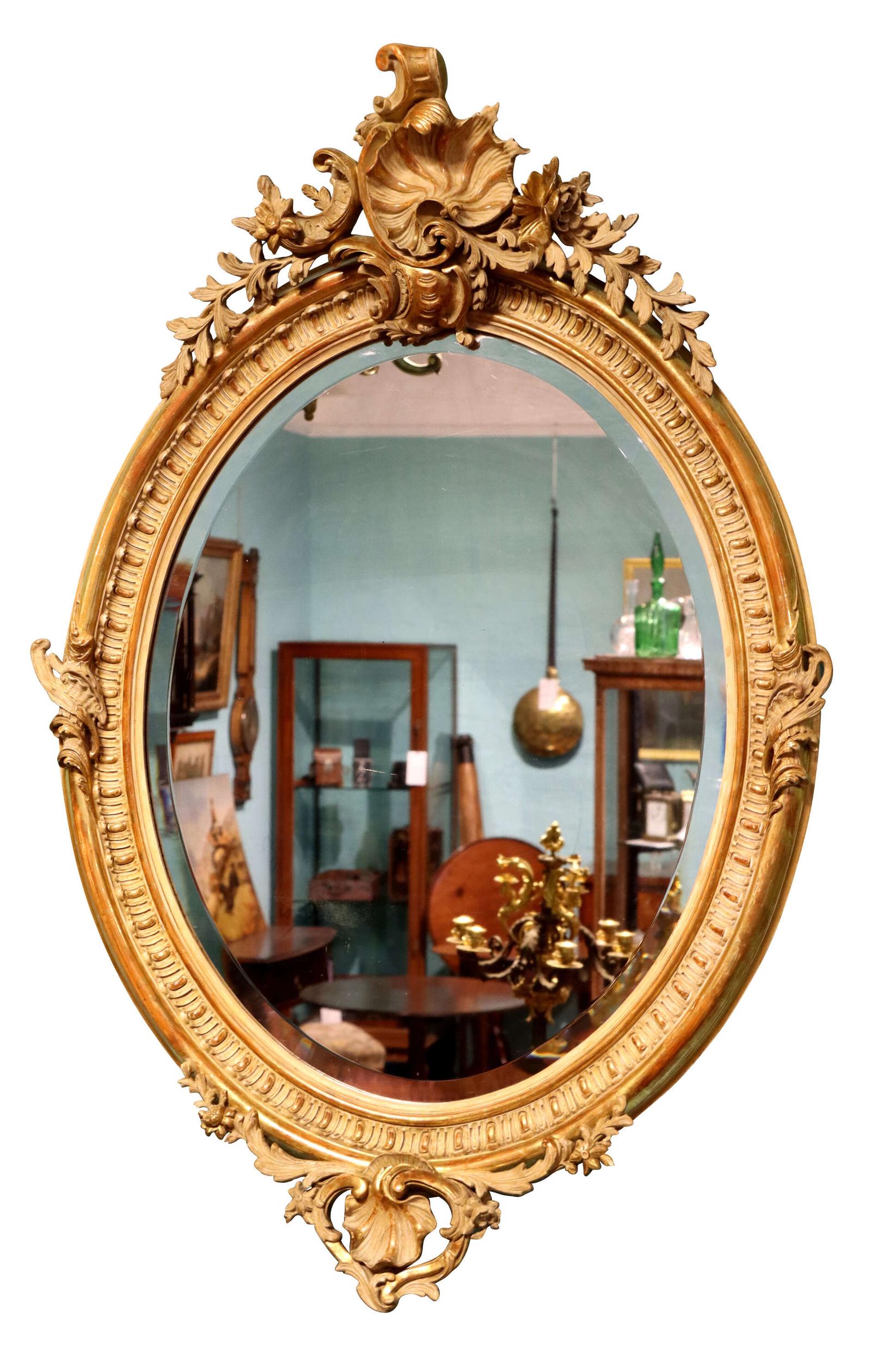 Fine Louis XV Style French Gilded Wall Mirror - C2586 / LA560405