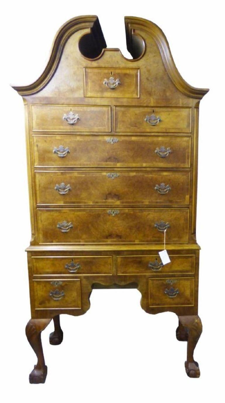 Victorian Queen Anne Revival Walnut Chest on Stand - OS20 / LA474285