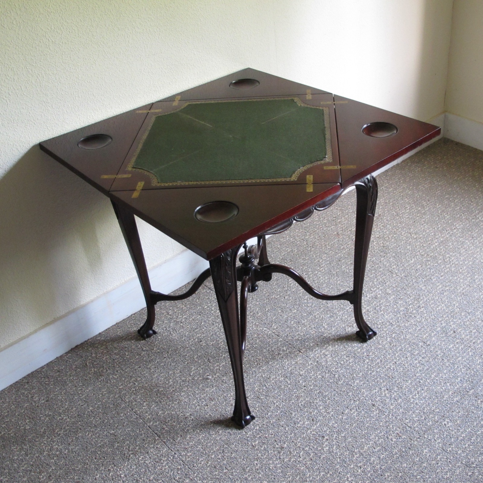 Mahogany Envelope Card Table c.1900 - 1789 / LA164884 | LoveAntiques.com