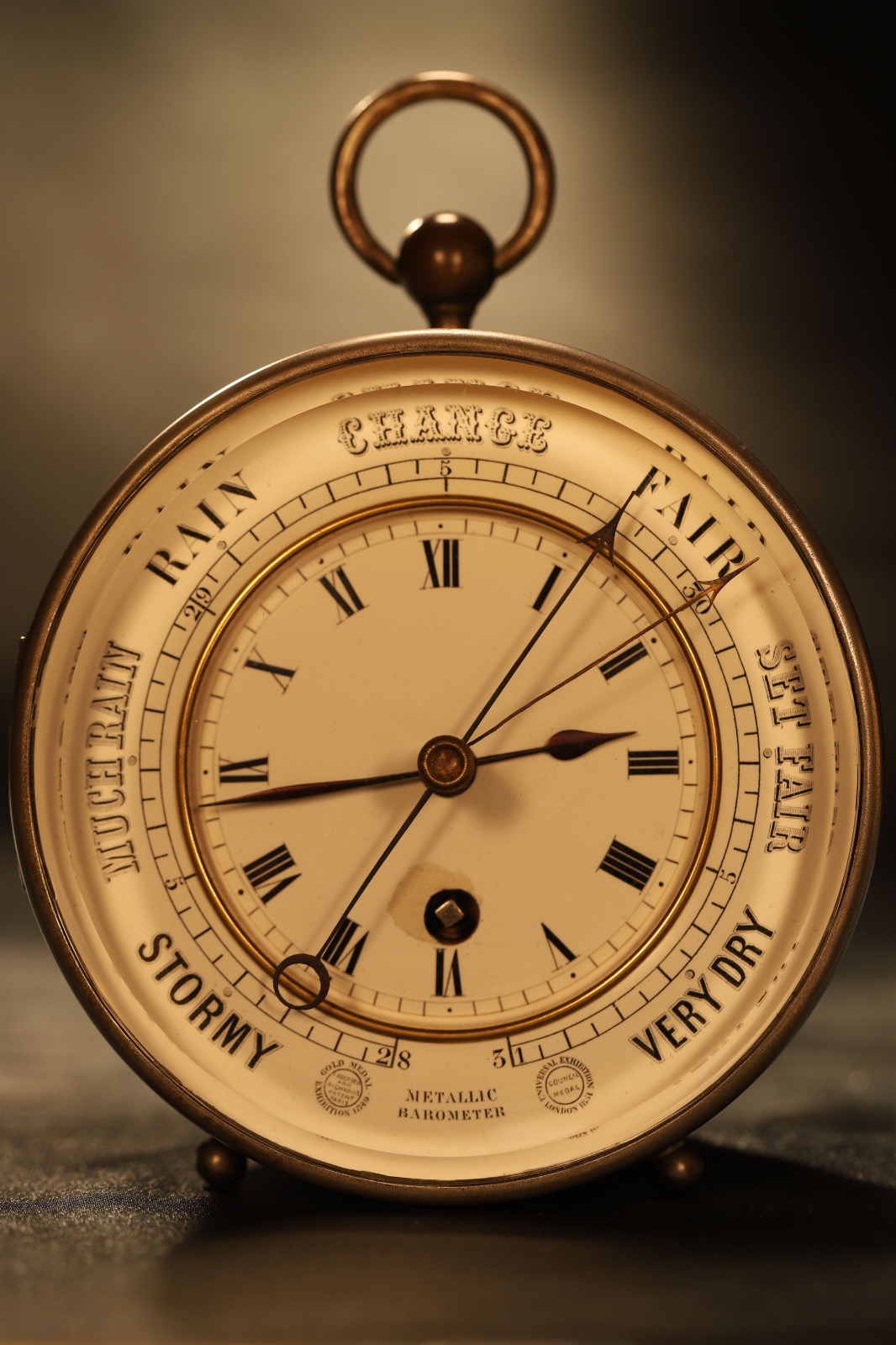 Rare French Barometer Clock By Bourdon Richard No 539 C 1882 CP0750 LA137683 rare-french-barometer-clock-by-bourdon-richard-no-539-c-1882-cp0750-la137683
