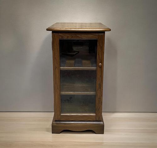 Vintage Ercol Music Cabinet / Glass Door / CD Racking - LA487728 ...