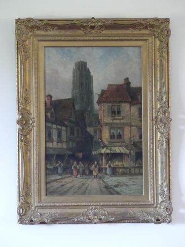 Market Day in Rouen, 1899, by George Gregory - 48 / LA469415 ...