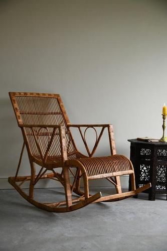 Retro Cane Rocking Chair - 1230215 / LA486418 | LoveAntiques.com