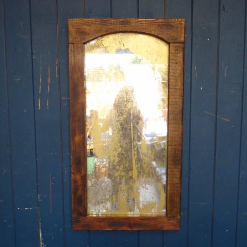 Antique Foxed Mirror in Rustic Wooden Frame - RWI4606 / LA442982 ...