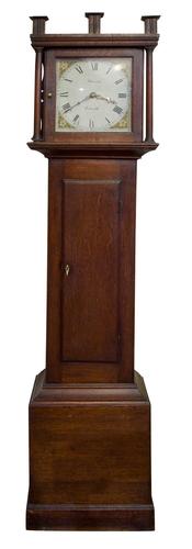 18thc oak 30 hour longcase clock - C0292 / LA421637