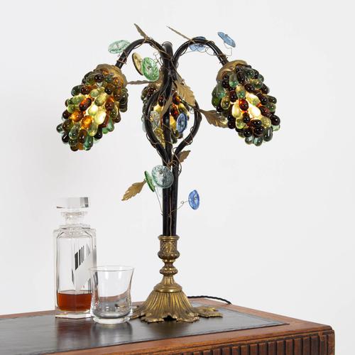 Murano Glass Grape & Vine Table Lamp 1970s - LA451133 | LoveAntiques.com