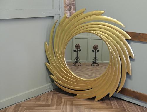 Huge Sunburst Swirl Gilt Mirror - TWE170 / LA527637