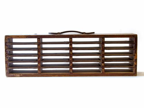 Vintage Era Portable Post Office Letter Rack - AE 263* / LA526614
